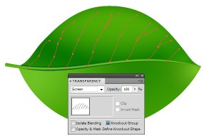 How to Create a Realistic Green Leaf Vector in Illustrator