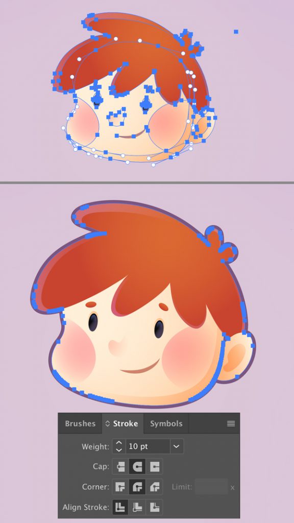 How to Draw a Cute Child Icon in Adobe Illustrator - Vectips