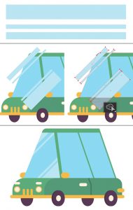 Stylized Flat Car: Learn to Draw Using Adobe Illustrator